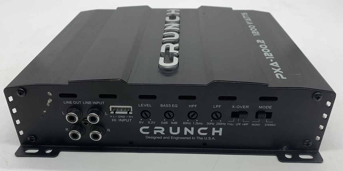 Crunch PXA-1200.2 1200 Watt 2 Channel Amplifier amp w Good | Buya