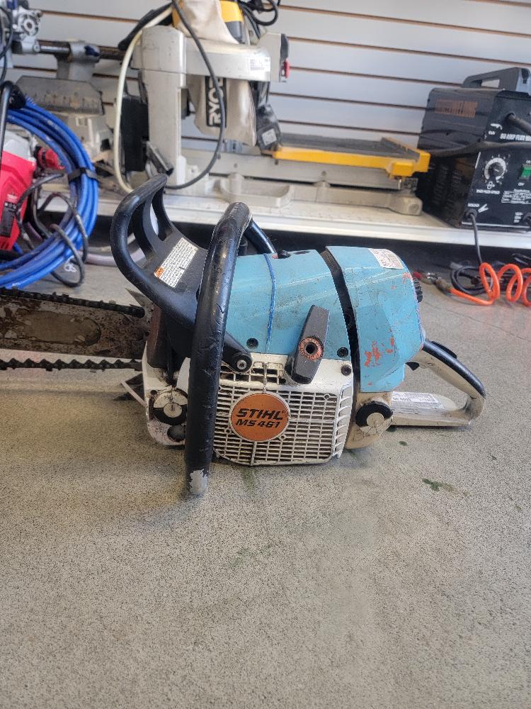 CHAINSAW STIHL 32" BAR ORANGE/WHT BABY BLUE PAINT Very Good | Pawn 1 ...