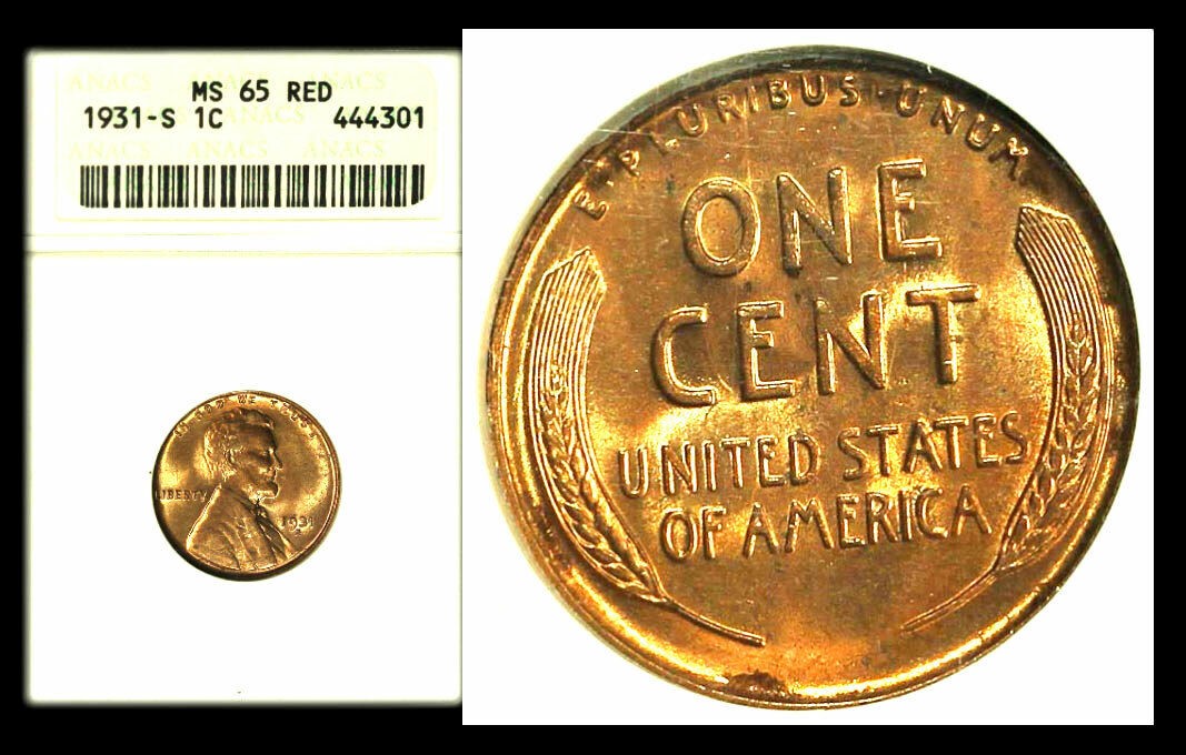 United States 1931 S Semi Key Date One Cent Coin Copper Ungraded 1c ...