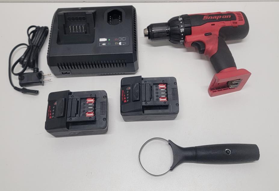 SNAP ON 18V MONSTERLITHIUM CORDLESS HAMMER DRILL WITH 2 BAT/CHARGER ...