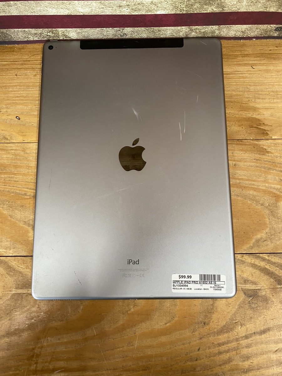 APPLE IPAD PRO A1652 AS IS *IC LOCKED* For parts or not working | Buya