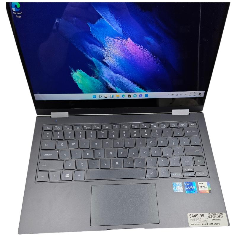 SAMSUNG GALAXY BOOK FLEX2 ALPHA NP730QDA 13" I7-1165G7 2.8GHZ 16GB RAM ...