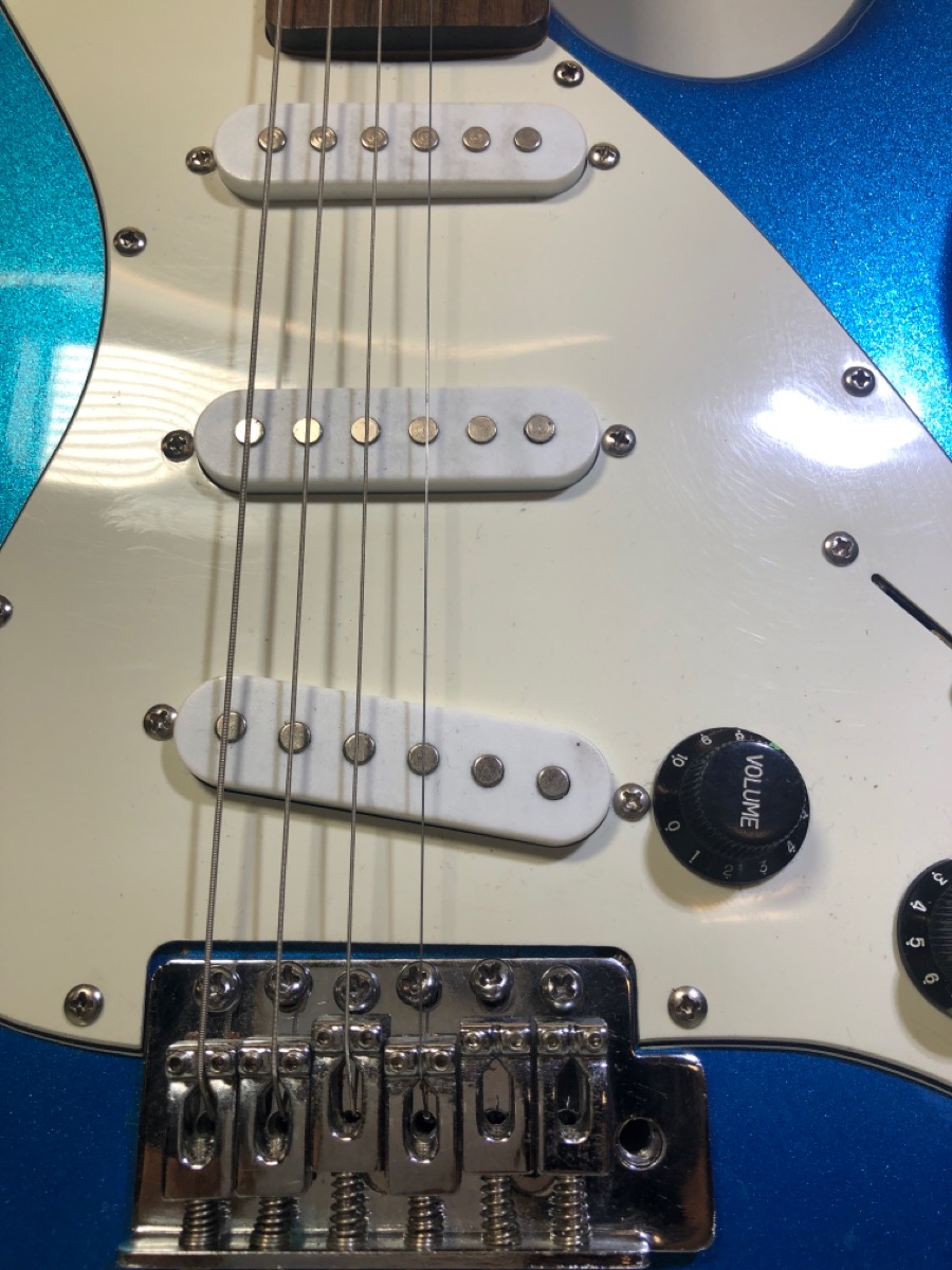 JAY TURSER 6-STRING RH BLUE ELECTRIC GUITAR- NEEDS NEW STRINGS ...