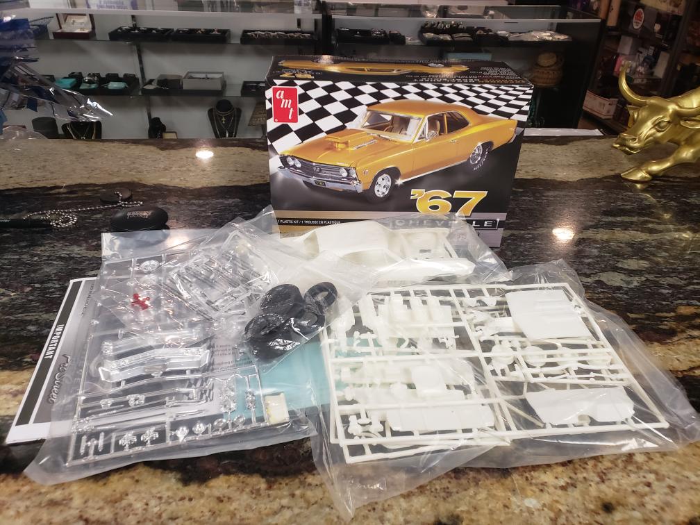 1967 CHEVROLET CHEVELLE PRO STREET MODEL KIT 1/25 SCALE AMT Like New | Buya