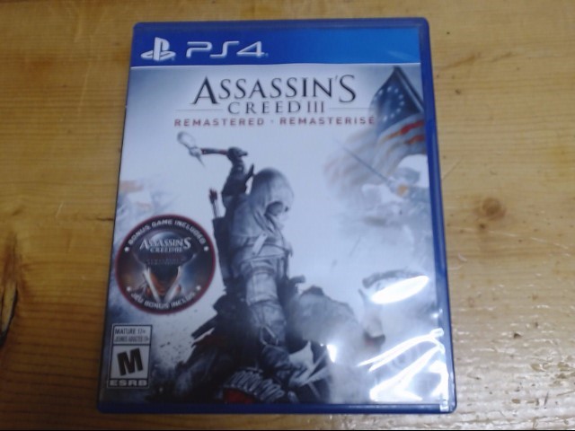 SONY ASSASSIN'S CREED III REMASTERED - PS4 Like New | Buya