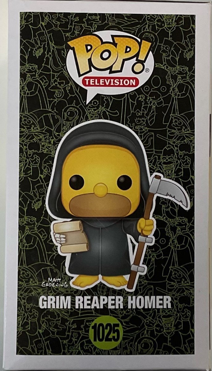 FUNKO POP 1025 GRIM REAPER HOMER "The Simpsons" TOH Very Good | Buya