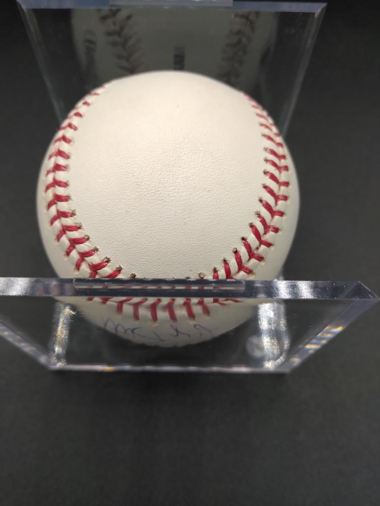 George Brett autographed baseball w/ Robbie's First Base COA awos Very ...