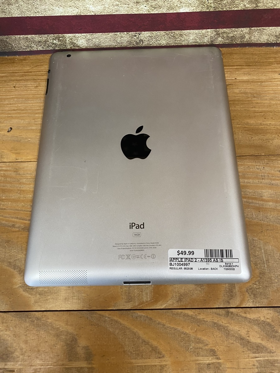 APPLE IPAD 2 A1395 16 GB AS IS For parts or not working | Buya