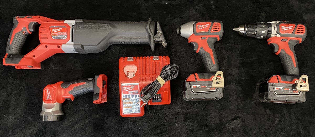 Milwaukee 2696-24 M18 Cordless 4 Tools Combo Kit- $329 Good | Buya
