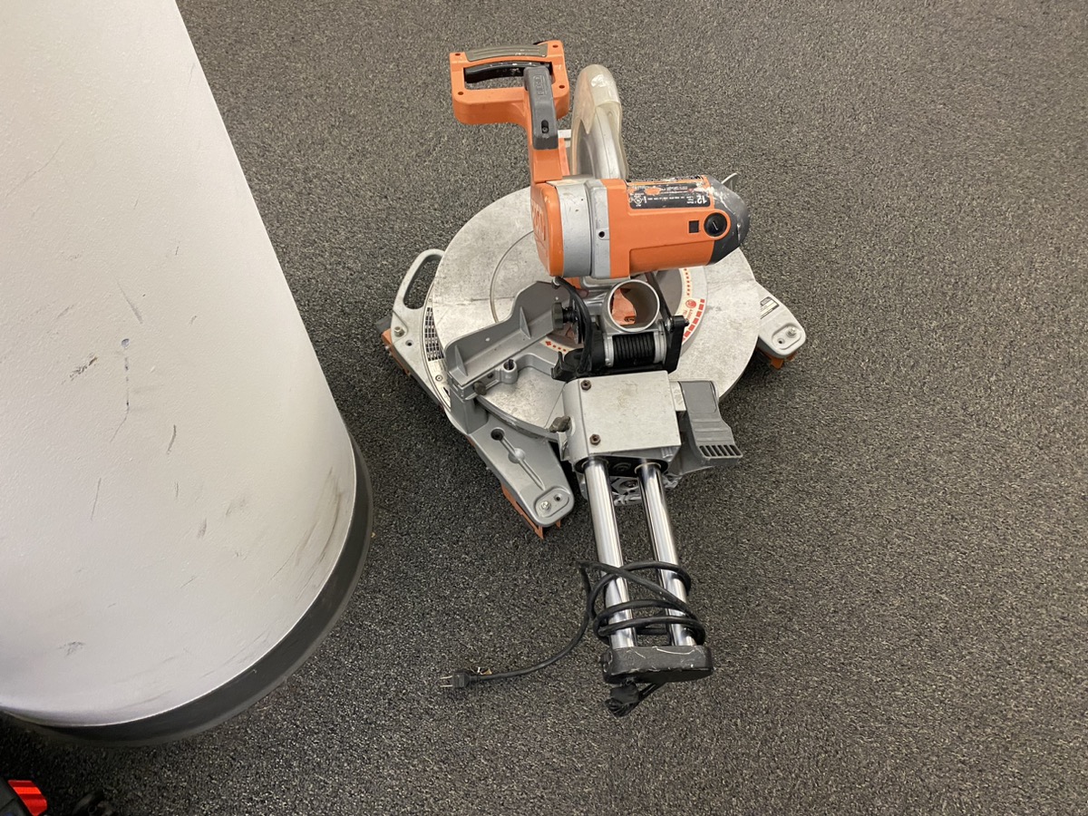 RIDGID TOOLS MS1290LZA 15 AMPS 12" MITER SAW NO BAG Good | Buya
