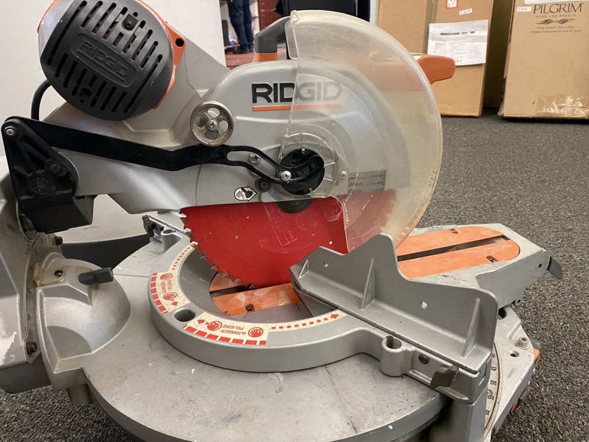 RIDGID TOOLS MS1290LZA 15 AMPS 12" MITER SAW NO BAG Good | Buya