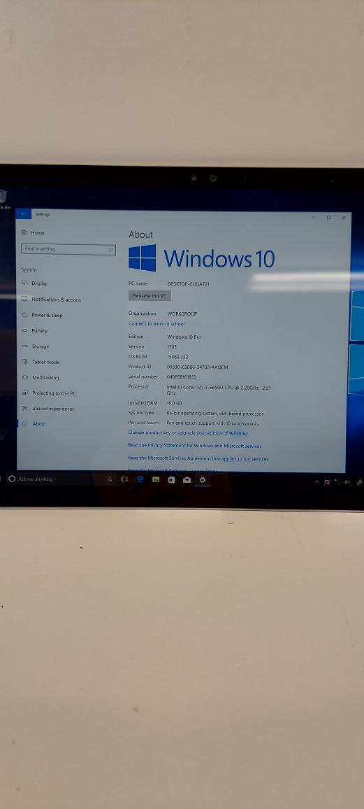 MICROSOFT WINDOWS SURFACE 1724 Good | Pawn 1 | Spokane | WA