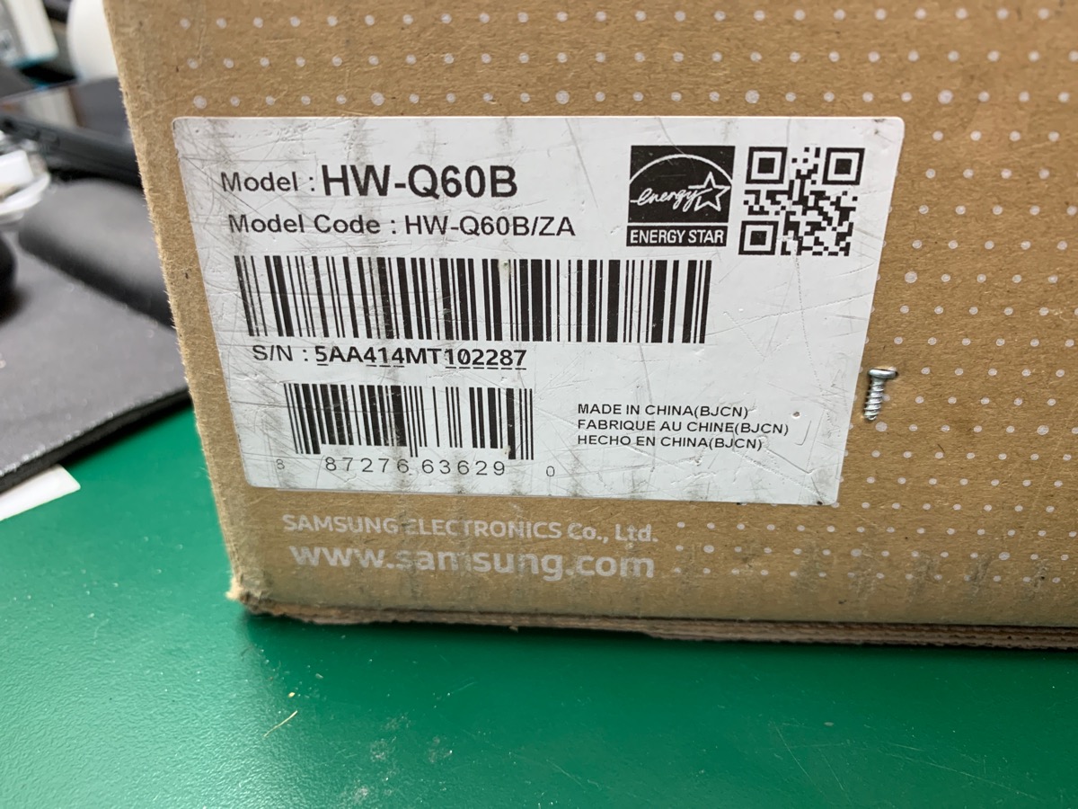 Samsung HW-Q60B 3.1ch Soundbar+Wireless Sub Dolby DTX Virtual:X Brand ...