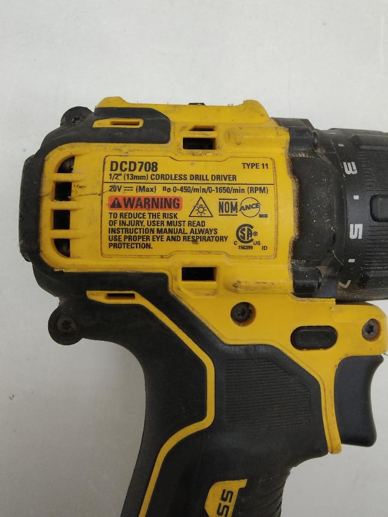 Dewalt DCD708 20V Brushless Atomic Compact Series 1/2" Drill/Driver ...