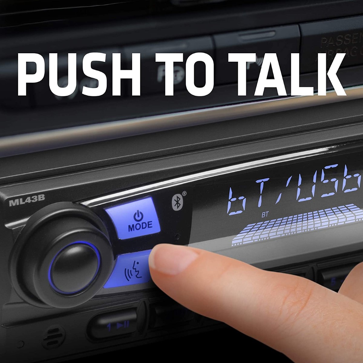 Sound Storm Laboratories ML43B Car Stereo, No CD, Bluetooth, USB, SD ...