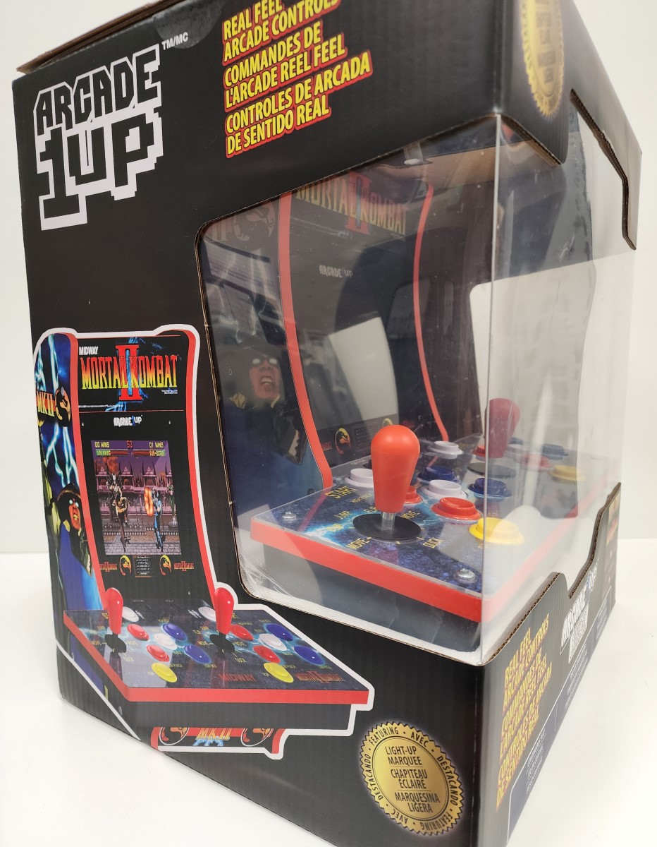 ARCADE 1UP MORTAL KOMBAT I/II/3/3 ULIMATE COUNTERCADE W/STOOL Like New ...