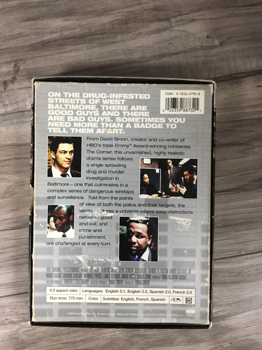 DVD MOVIE / BOX SET THE WIRE: THE COMPLETE FIRST SEASON Acceptable | Buya