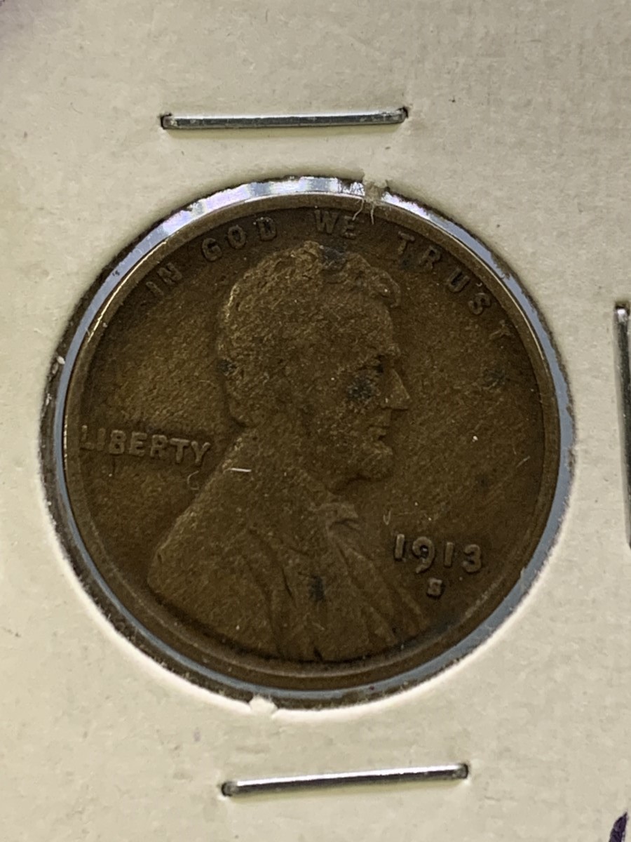 UNITED STATES 1913-S LINCOLN HEAD PENNY Very Good | Buya