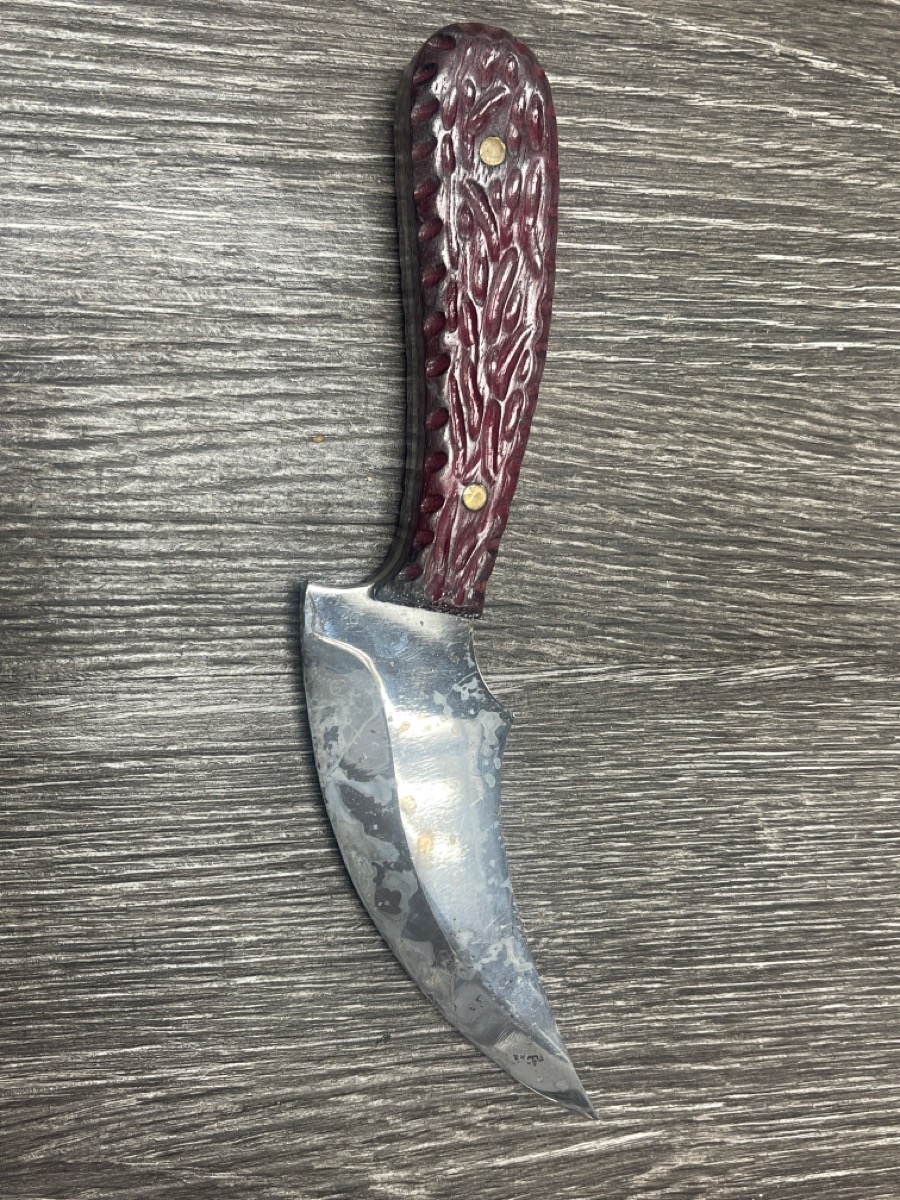 CUSTOM 4" CURVED FIXED BLADE KNIFE Very Good | Buya