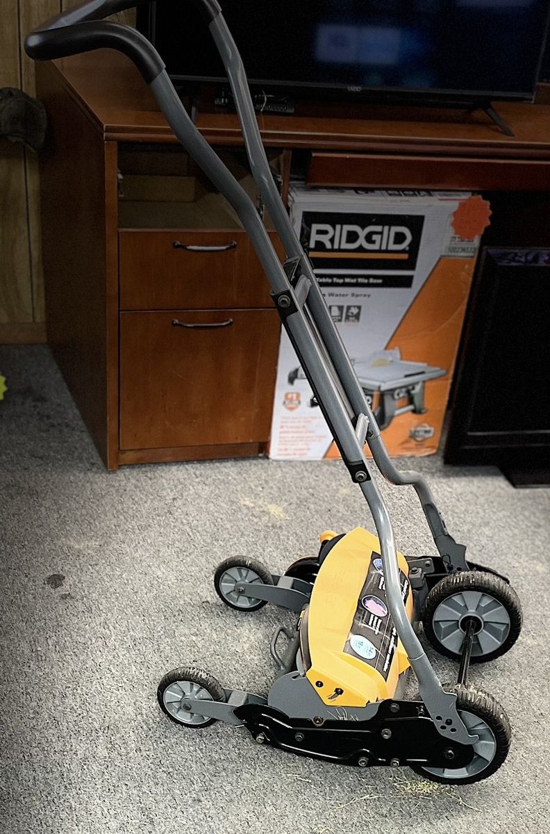 FISKARS 362080-1001 17" REEL MOWER 18" CUT WIDTH ADJUSTABLE CUT HEIGHT ...