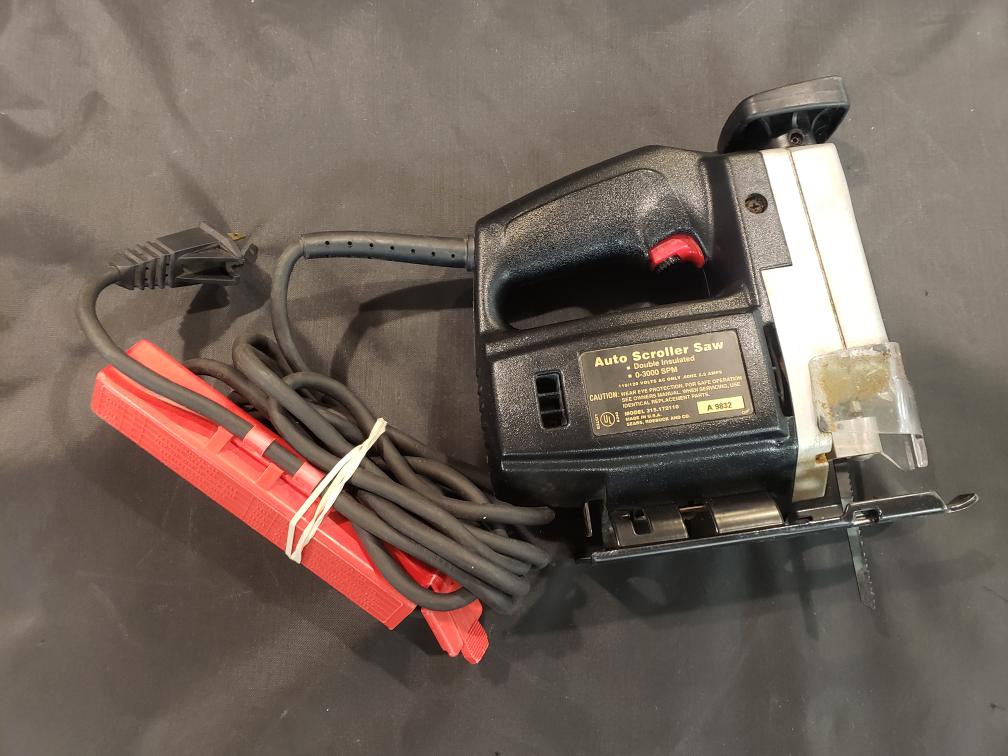 VINTAGE SEARS CRAFTSMAN MODEL 315.172110 1/3HP AUTO SCROLLER SAW WITH ...