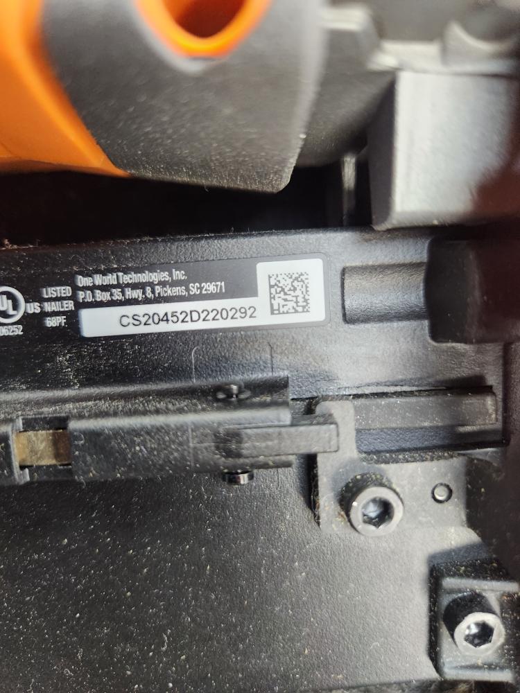 RIDGID R09890 18v 18-GAUGE CORDLESS BRUSHLESS HYPERDRIVE BRAD NAILER ...