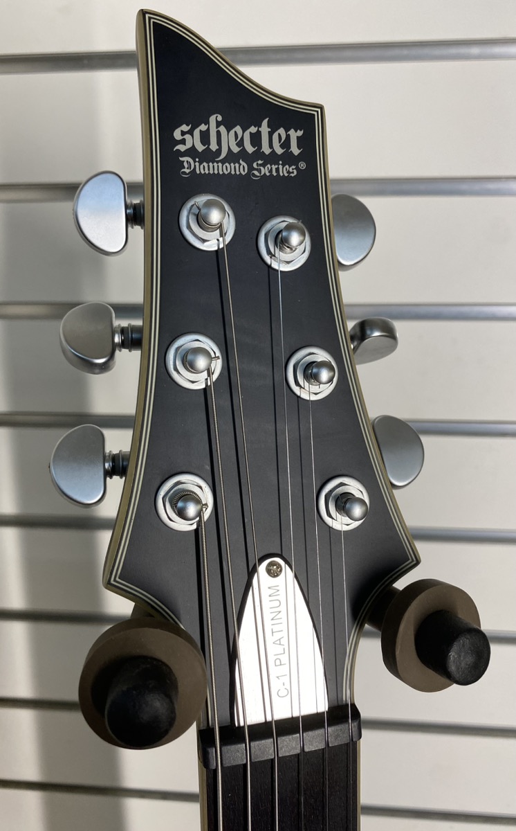Schecter C-1 Platinum Diamond Series Electric Guitar Translucent Black ...