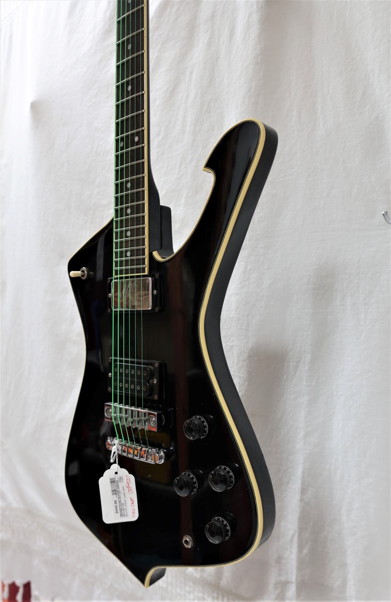 Ibanez Iceman Solid Body Electric Guitar With Green Strings Good | Buya