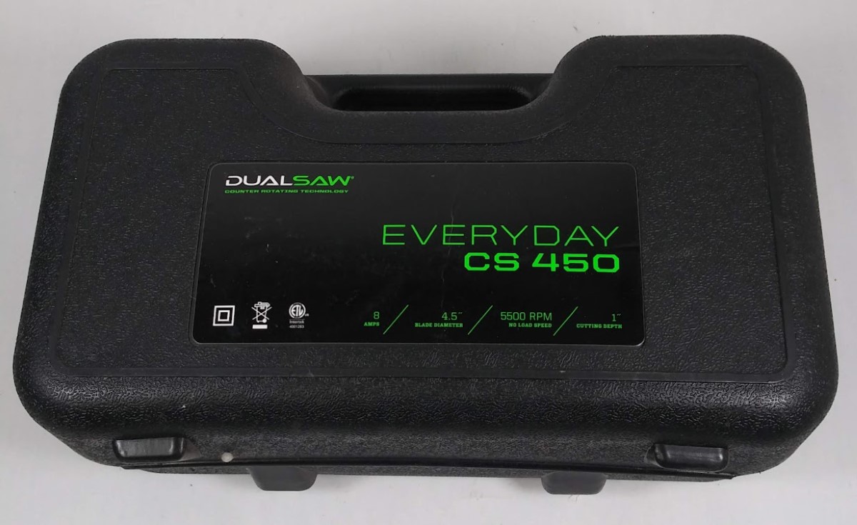 Dual Saw CS450 4 1/2" Counter Rotating Double Blade Circular Saw w ...