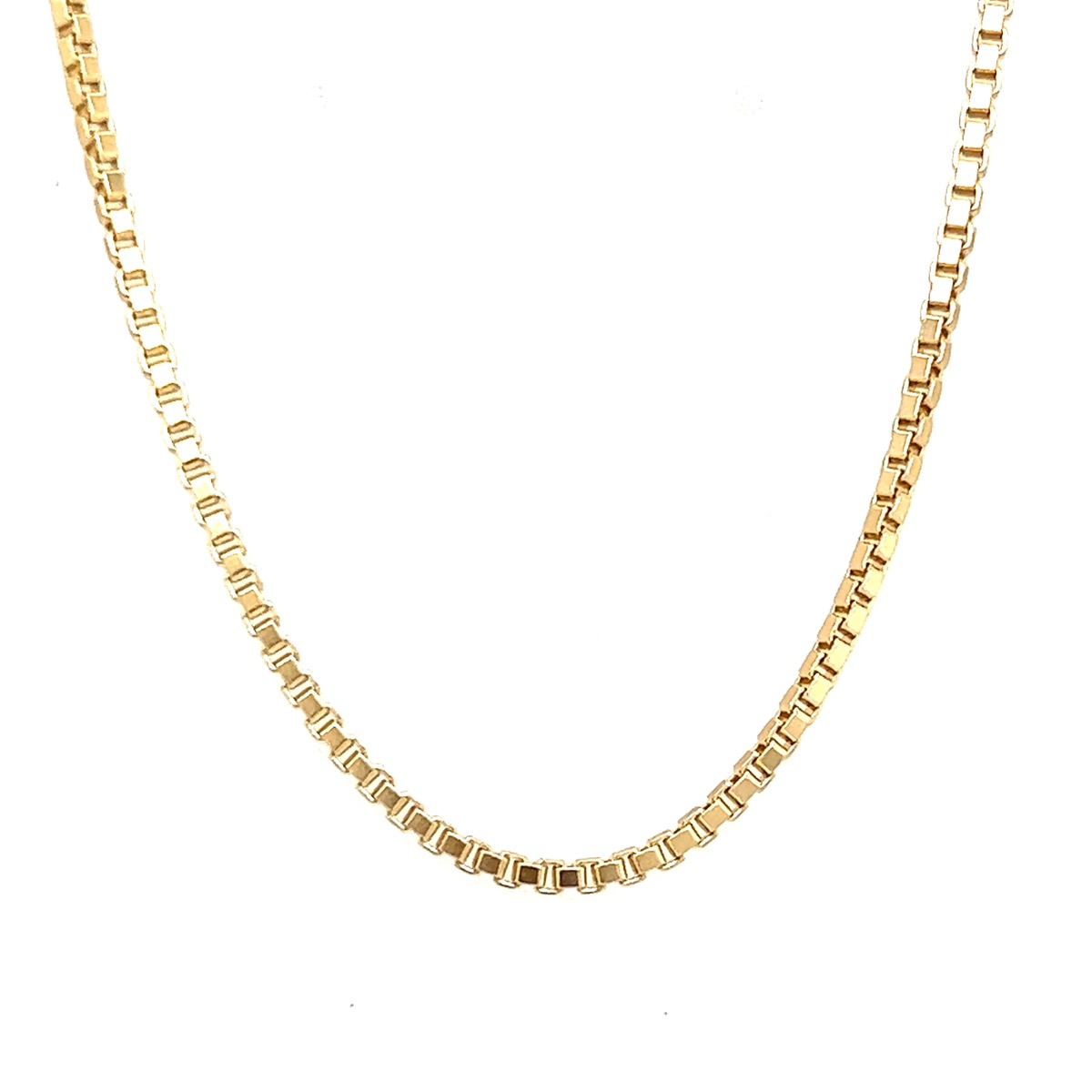 24.5" Gold Box Chain 14K Yellow Gold 15.3g Pre-owned | Naranja Pawn Inc ...