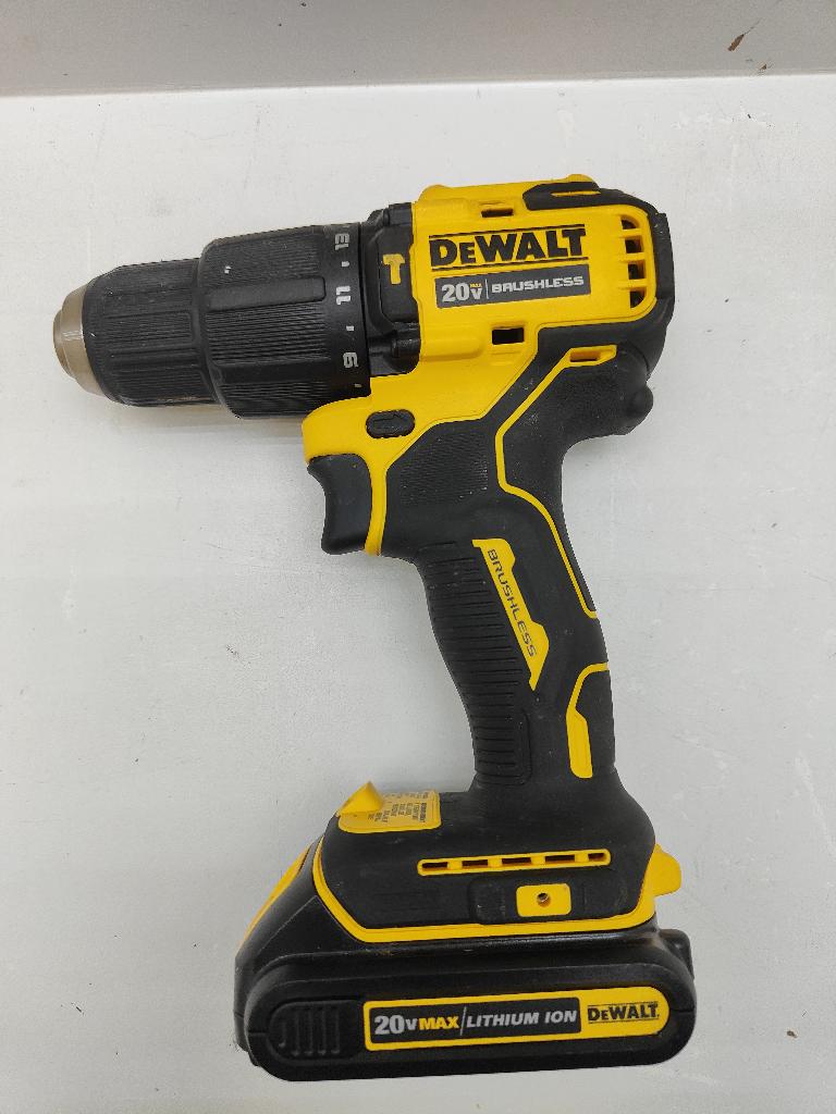 Dewalt DCD709 1/2" Cordless Drill w/ 20V Max Li-ion DCB207 Tool Battery ...