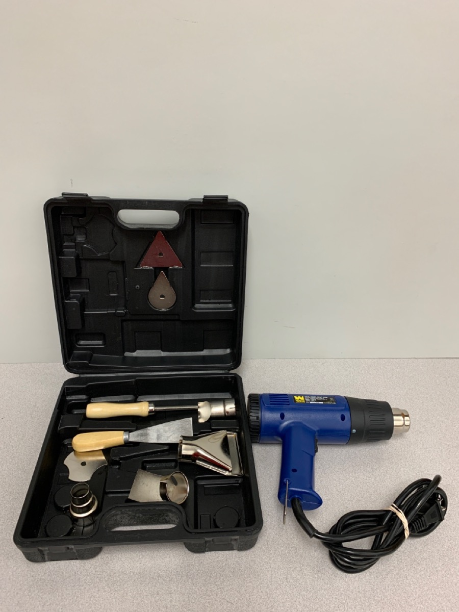 Heat Gun 1500W Hot Air Gun Wind Blower Dual Temperature 4 Nozzles Power ...