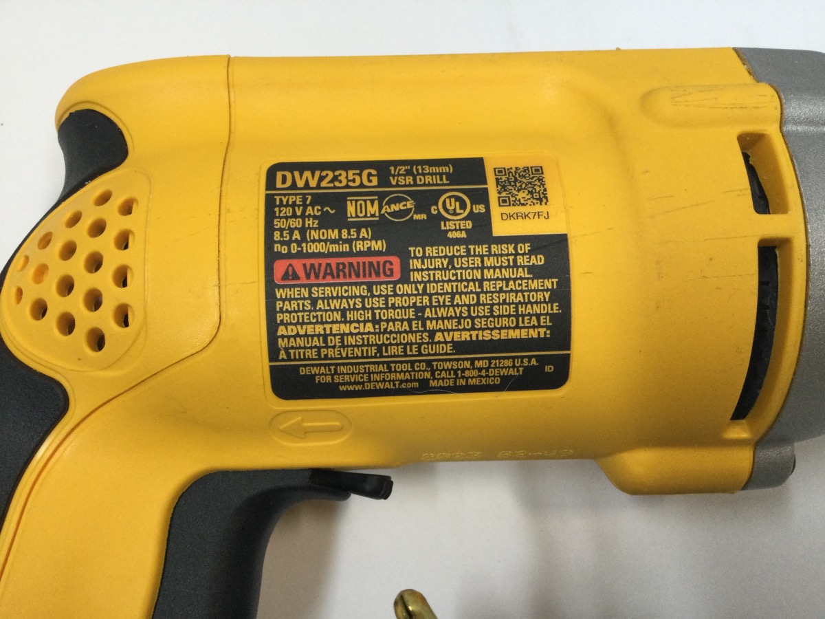 DEWALT DW235G 1/2" CORDED DRILL Very Good | Buya
