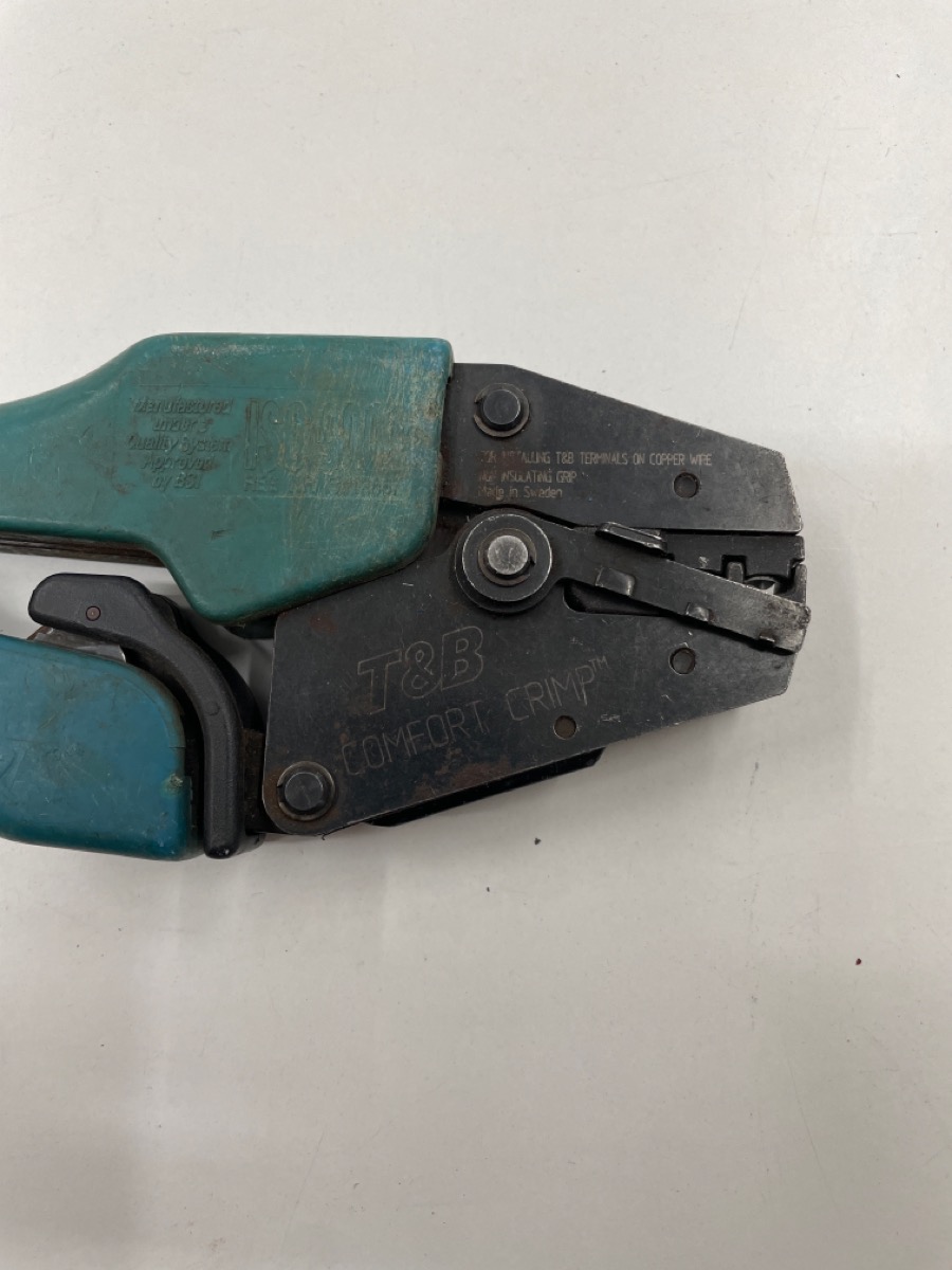 *T&B ERG2500, BLUE HANDLED ERGONOMIC ABC CRIMPING TOOL Good | Buya