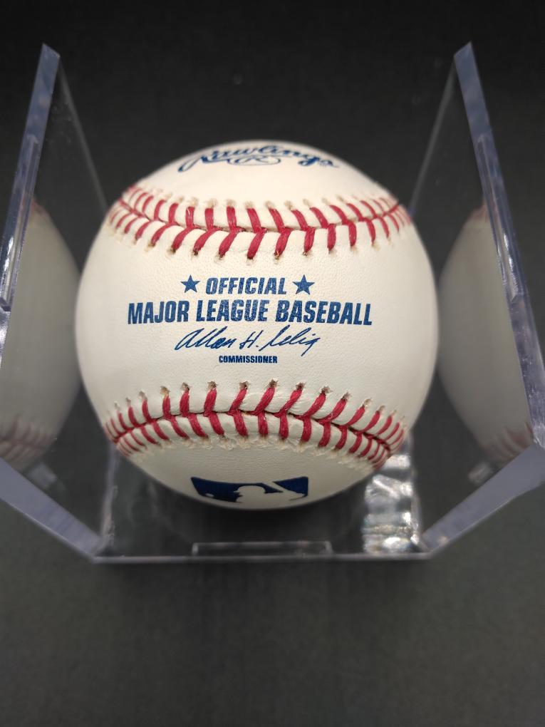 George Brett autographed baseball w/ Robbie's First Base COA awos Very ...