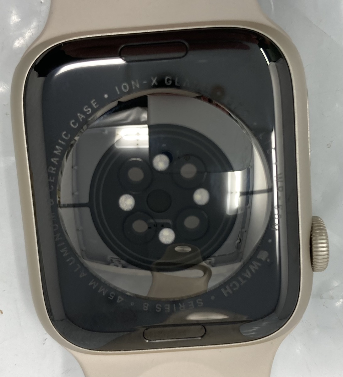 APPLE WATCH SERIES 8 MNVQ3LL/A 45MM ALUMINNUM & CERAMIC CASE Good | Buya