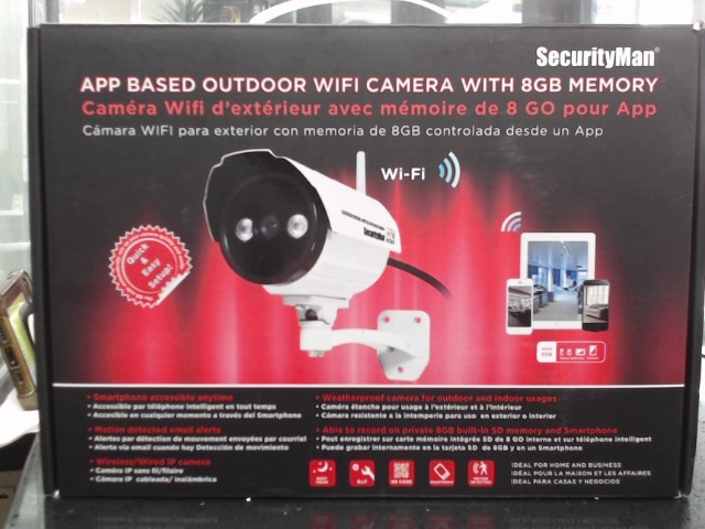 Securityman IPCAM-SDII Smartphone App Based, Outdoor Wi-Fi Security ...