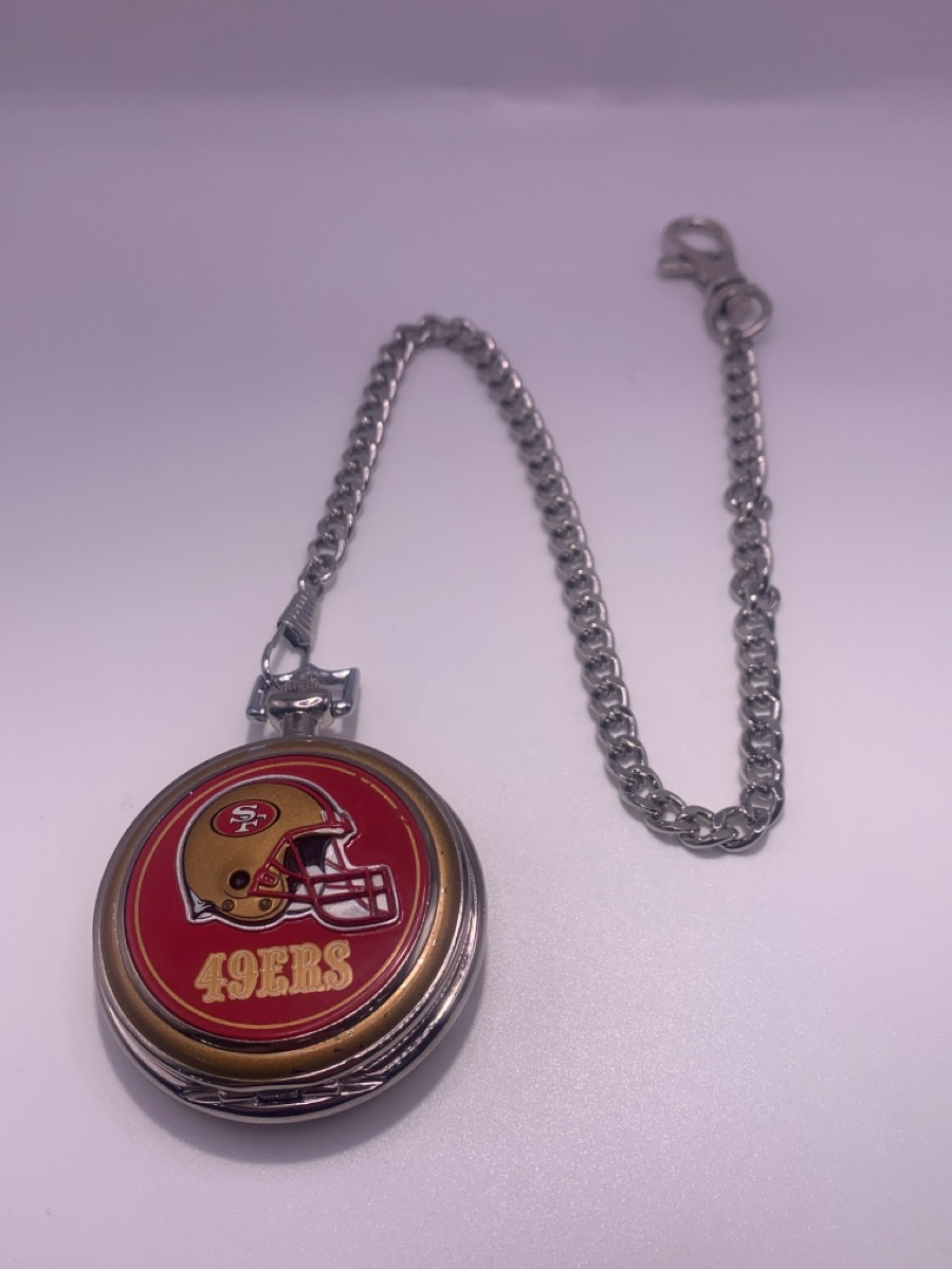 SAN FRANCISCO 49ERS POCKET WATCH THE FRANKLIN MINT Good | Carson ...
