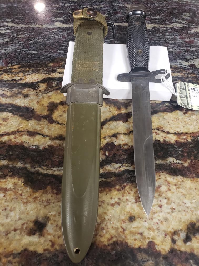 U.S. M7 Bayonet Dagger Knife with M8AI Scabbard Very Good | Buya