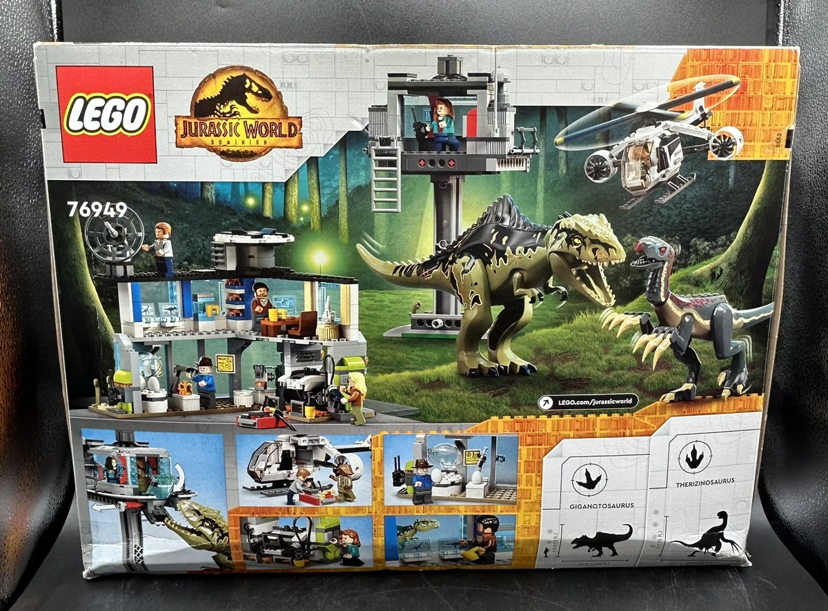 LEGO JURASSIC WORLD: GIGANOTOSAURUS & THERIZINOSAURUS ATTACK (76949 ...