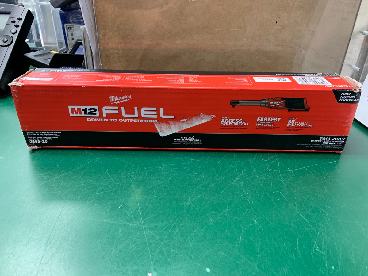 Milwaukee 2569-20 M12 FUEL 3/8" Ext. Reach High Speed Ratchet Brand New ...