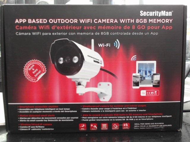 Securityman IPCAM-SDII Smartphone App Based, Outdoor Wi-Fi Security ...