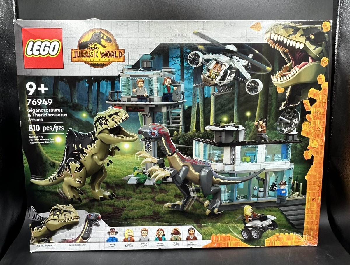 LEGO JURASSIC WORLD: GIGANOTOSAURUS & THERIZINOSAURUS ATTACK (76949 ...