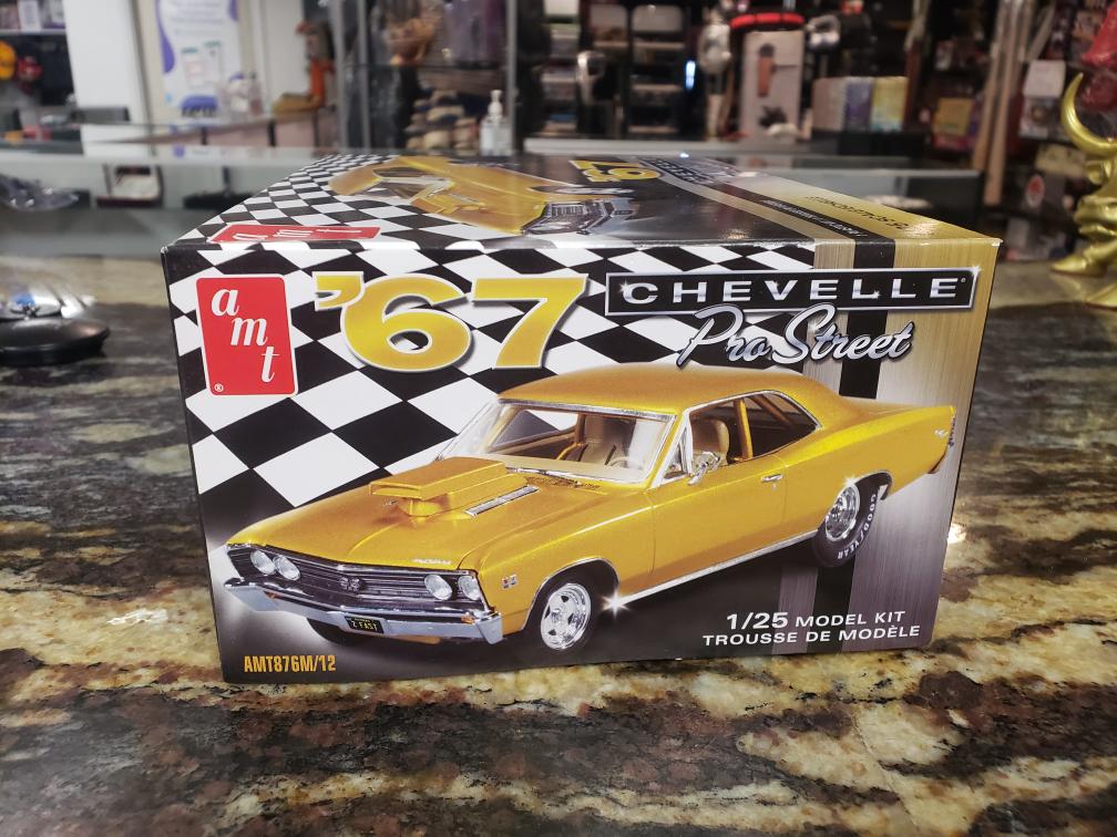 1967 CHEVROLET CHEVELLE PRO STREET MODEL KIT 1/25 SCALE AMT Like New | Buya