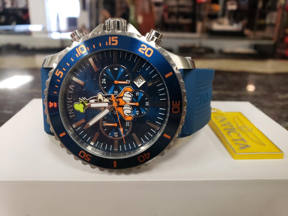 Invicta Disney Goofy Men's 48mm Limited Edition Blue Chronograph Watch ...