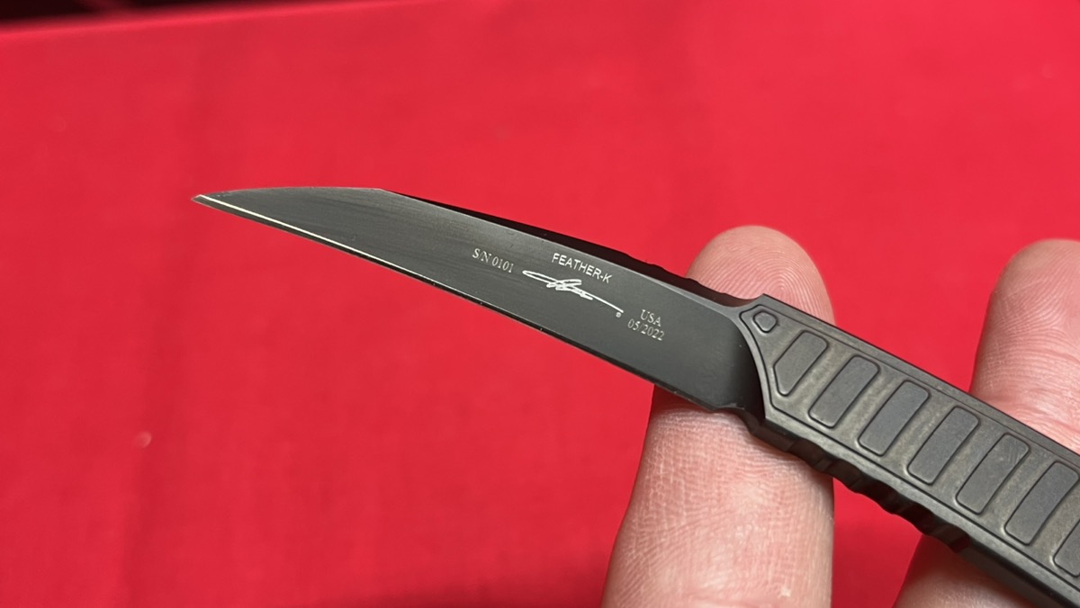 Microtech/Bastinelli Creations 215-1DLCS Signature Series Feather Fixed ...