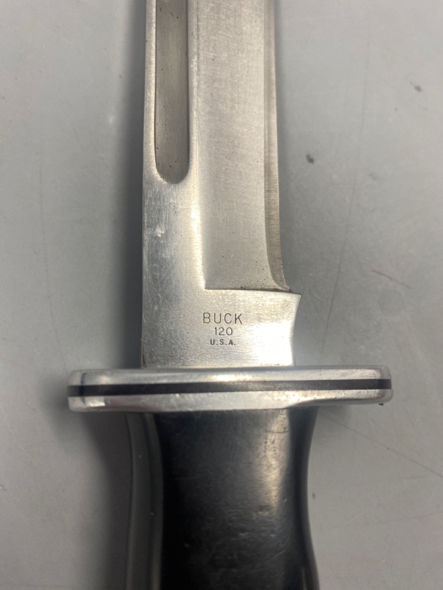 BUCK KNIVES MODEL:120 (FIXED BLADE W/SHEATH) Very Good | Buya