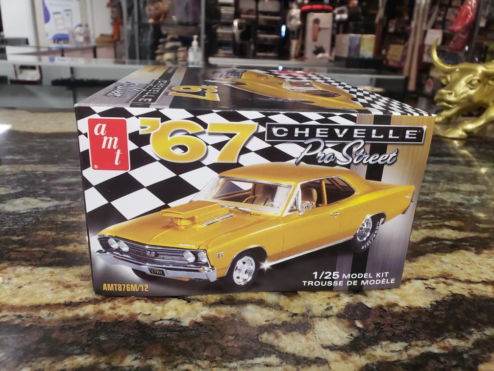 1967 CHEVROLET CHEVELLE PRO STREET MODEL KIT 1/25 SCALE AMT Like New | Buya