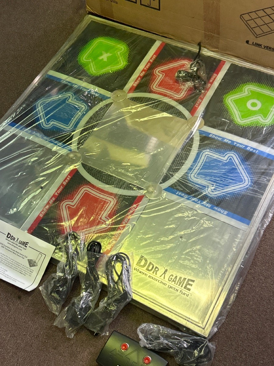 DDR TOURNAMENT METAL DANCE PAD PS2 15 pin Dance Dance Revolution Like New | Buya