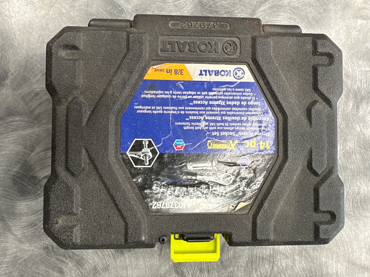 KOBALT 0379762 14PC XTREME ACCESS SOCKET SET **MISSING A SOCKET** Very ...